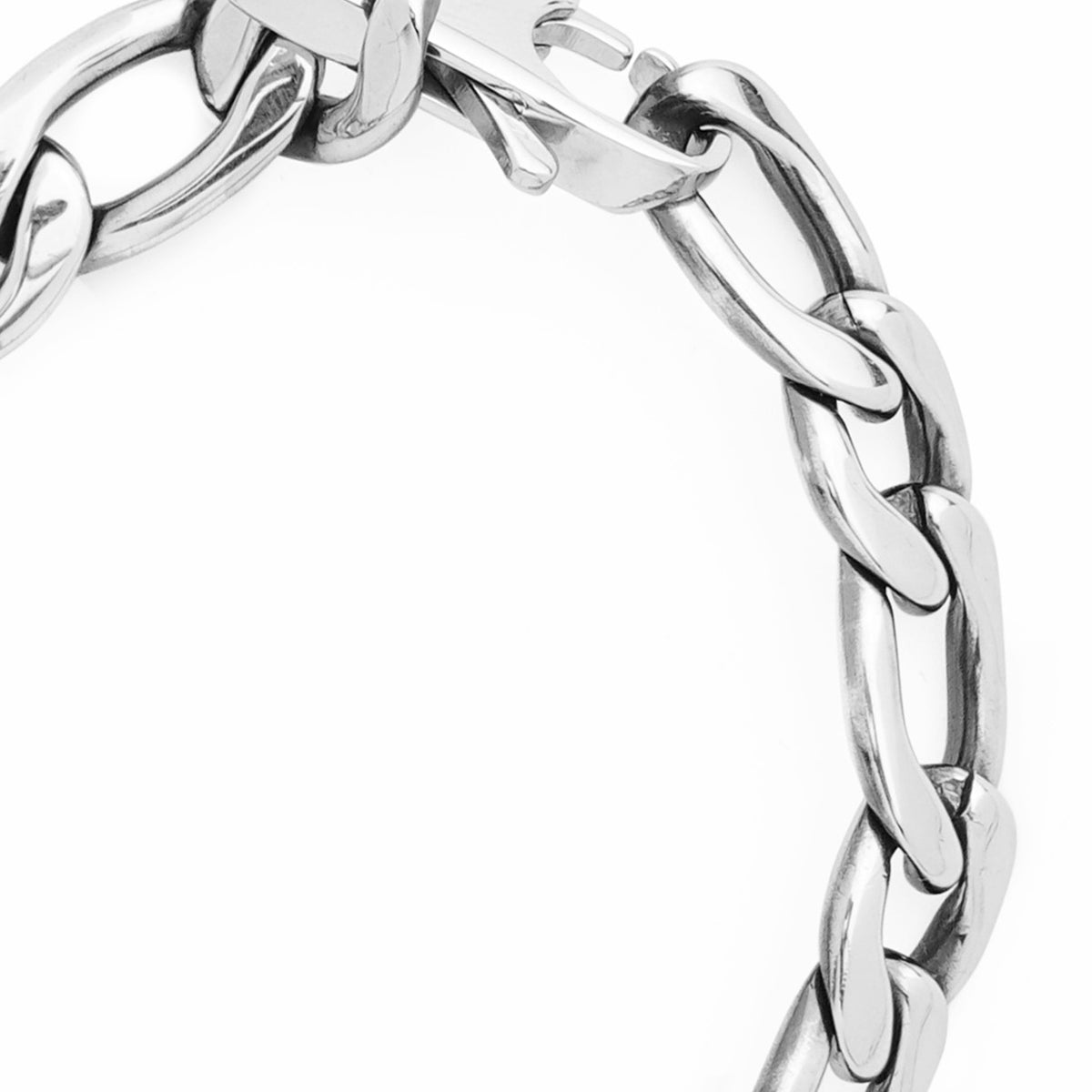 Curb Chain Plate Stainless Steel Bracelet – DRUM