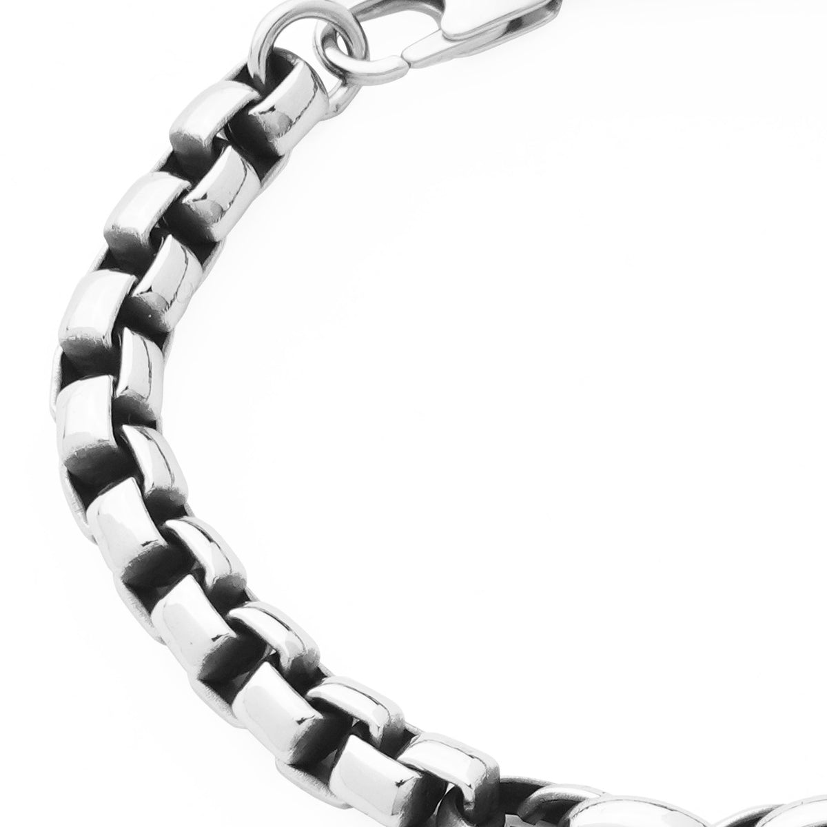 Interlock Chunky Chain Stainless Steel Bracelet – DRUM