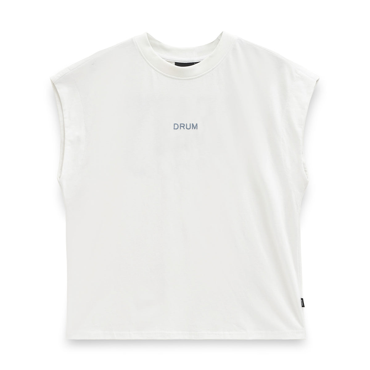 DRUM SELECT Women Beats Embroidery Top- White