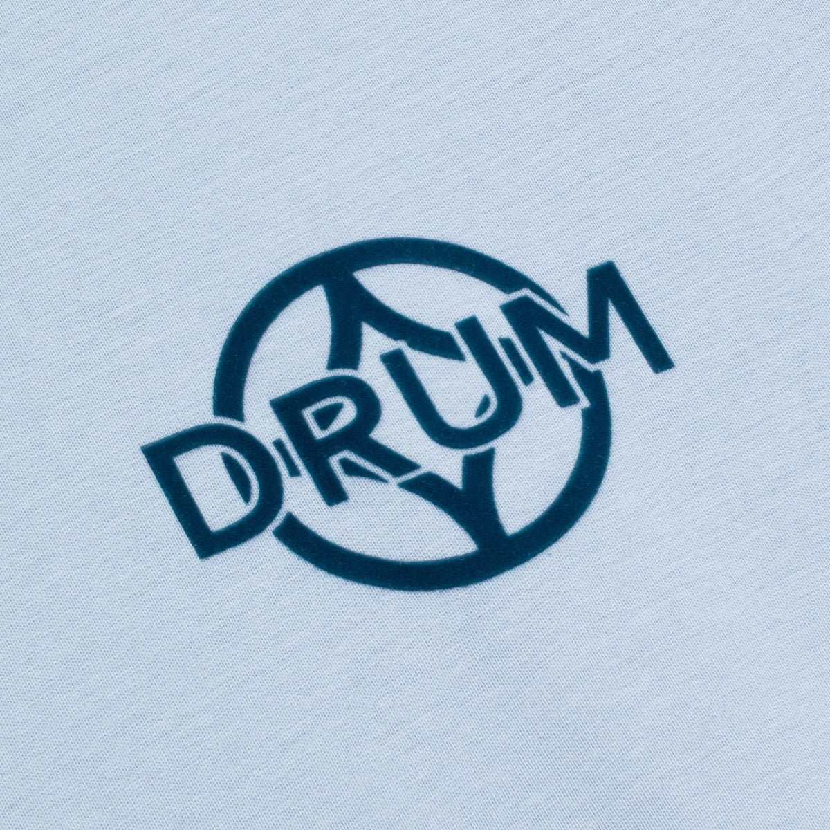 DRUM S. Flocking Horse Monogram Oversized Tee- Light Blue